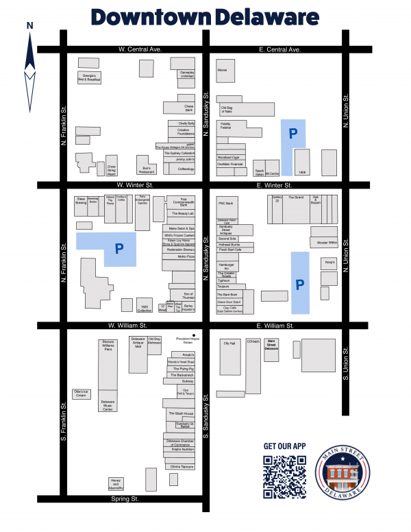 Parking Map - Main Street Delaware