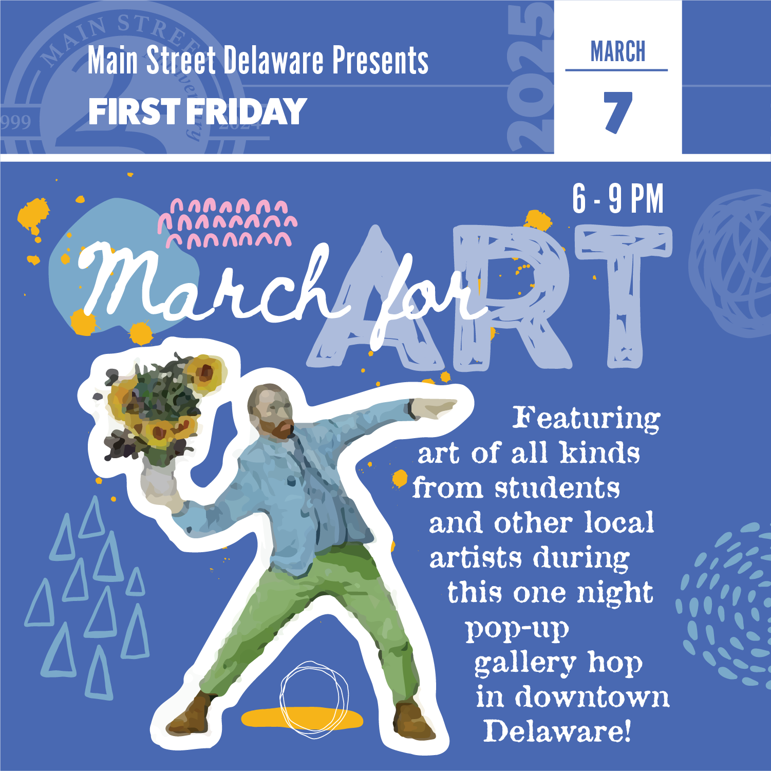 March First Friday: March for Art - Main Street Delaware