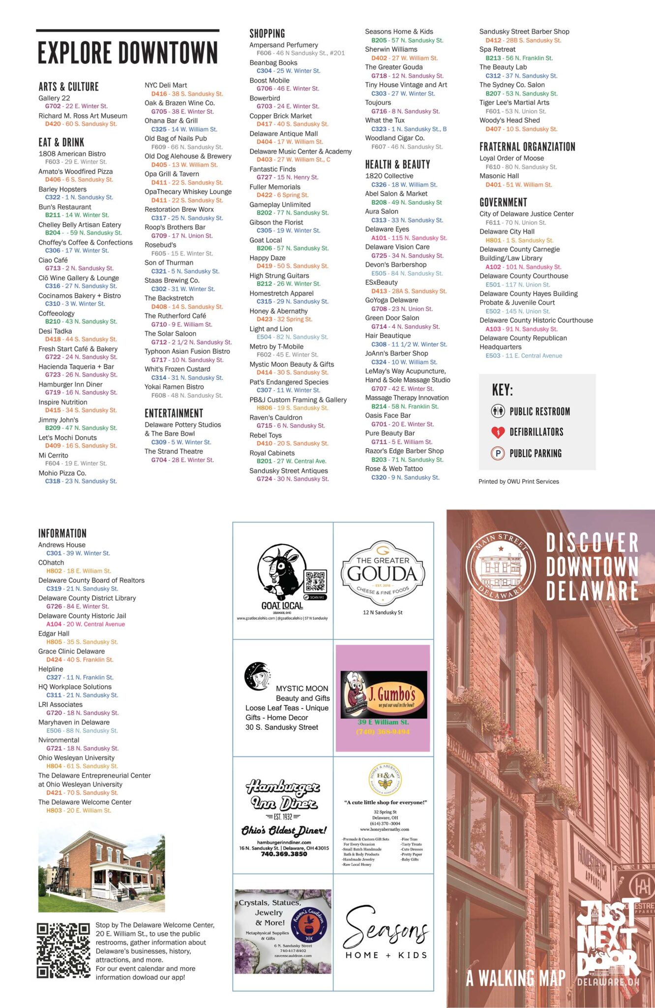 Map of Downtown Main Street - Main Street Delaware